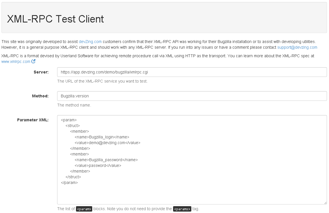 XML RPC Client DevZing Blog